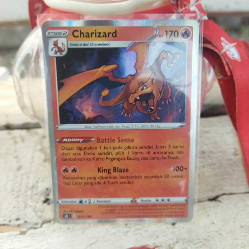 Jual Pokemon TCG Indonesia Charizard holo foil s8b 017/184 original ...