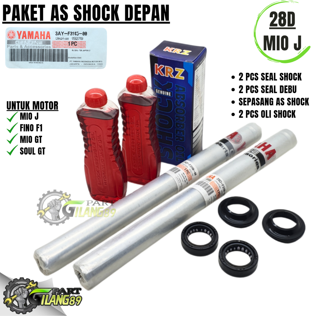 Jual PAKET AS SHOCK BREAKER DEPAN MIO J MIO M3 FINO F1 MIO SOUL XRIDE ...