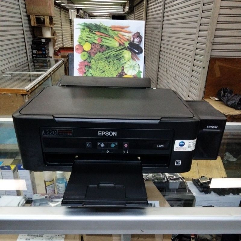 Jual Epson L220 print scan copy hasil nozzel full sudah di tes 100% ...