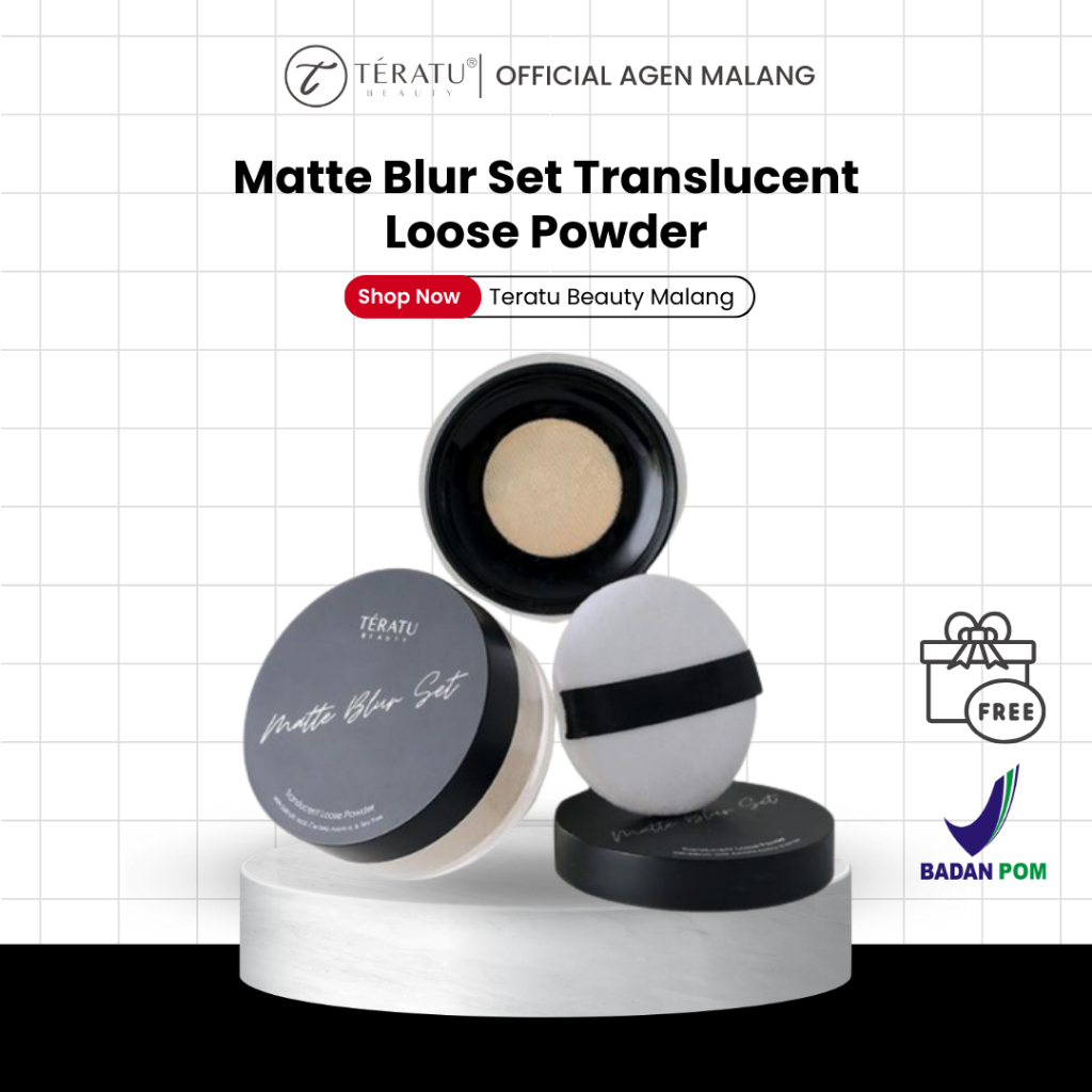 Jual [FREE JEDAI] TERATU BEAUTY MATTE BLUR SET POWDER BEDAK TRANSLUCENT ...