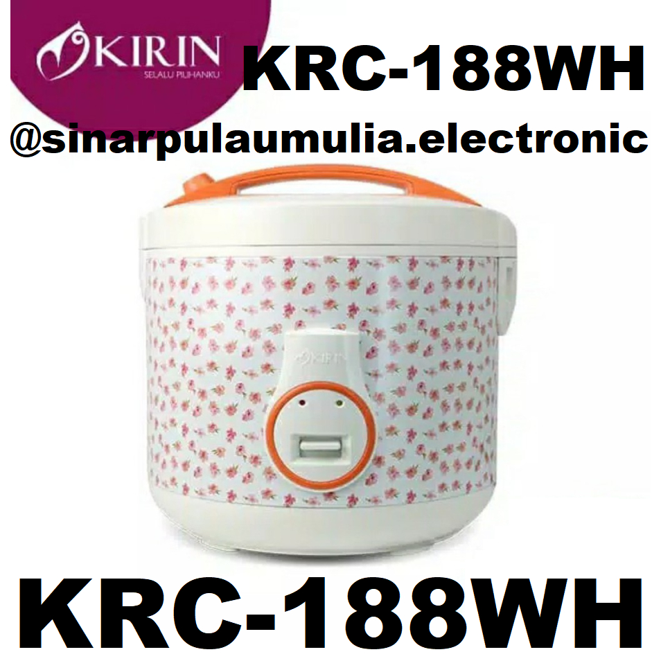 Jual Kirin Rice Cooker Magic Com 3 Liter - KRC-188WH / KRC 188WH / KRC 188 WH / KRC188 WH ...