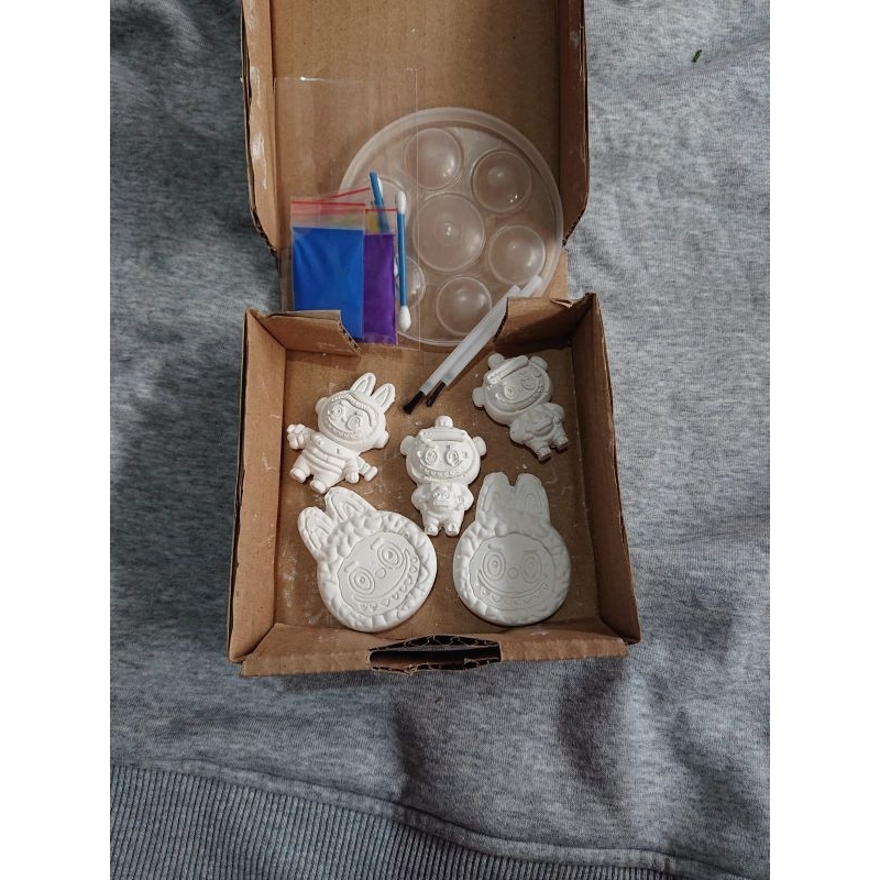 Jual Set Box Melukis Patung Gypsum Labubu mainan edukasi anak | Shopee ...