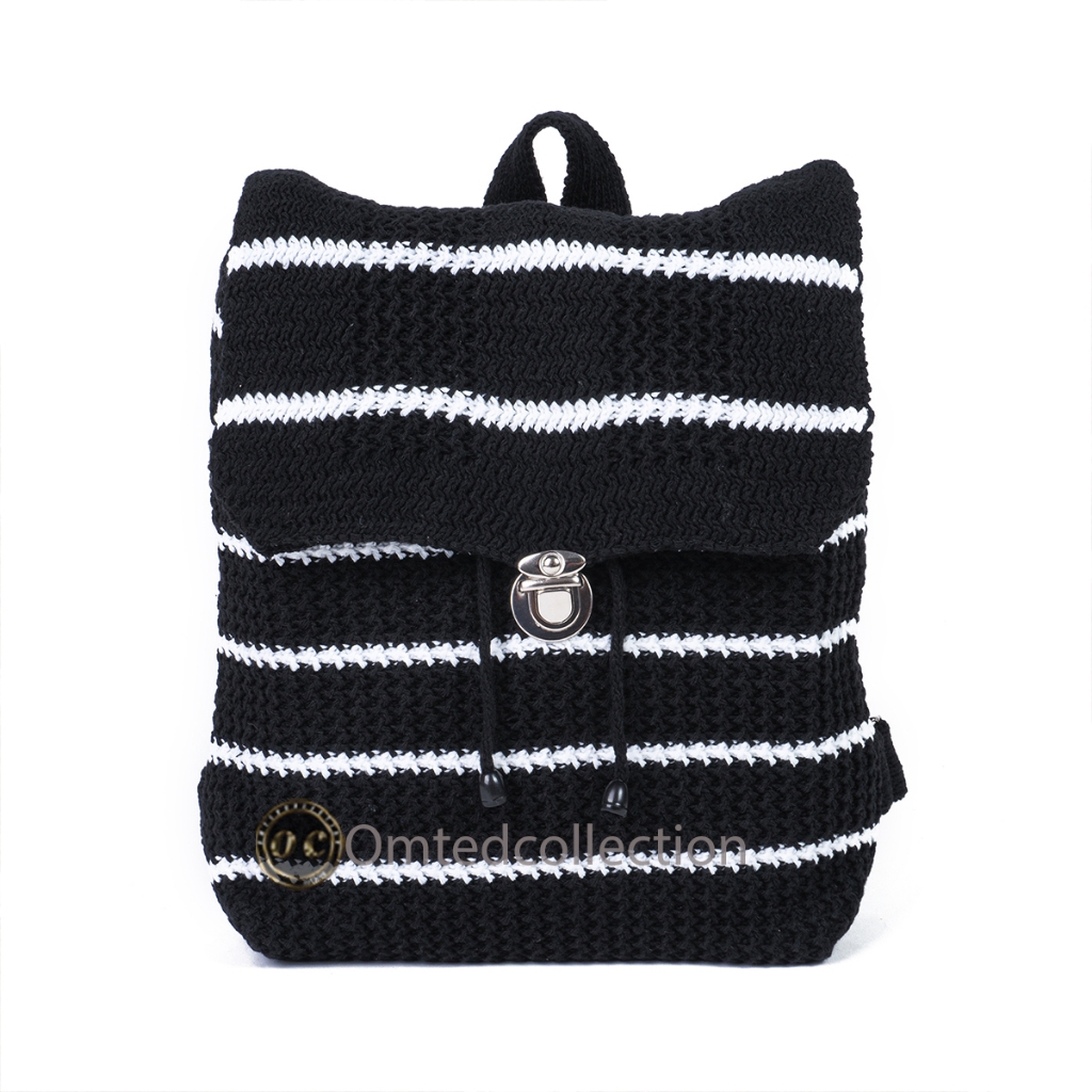 Jual Tas rajut wanita ransel blaster korean style aesthetic ukuran 30 x ...