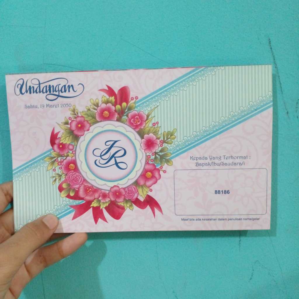 Jual print UNDANGAN NIKAH ERBA 88186 PERNIKAHAN SUNAT SUNATAN KHITAN ...