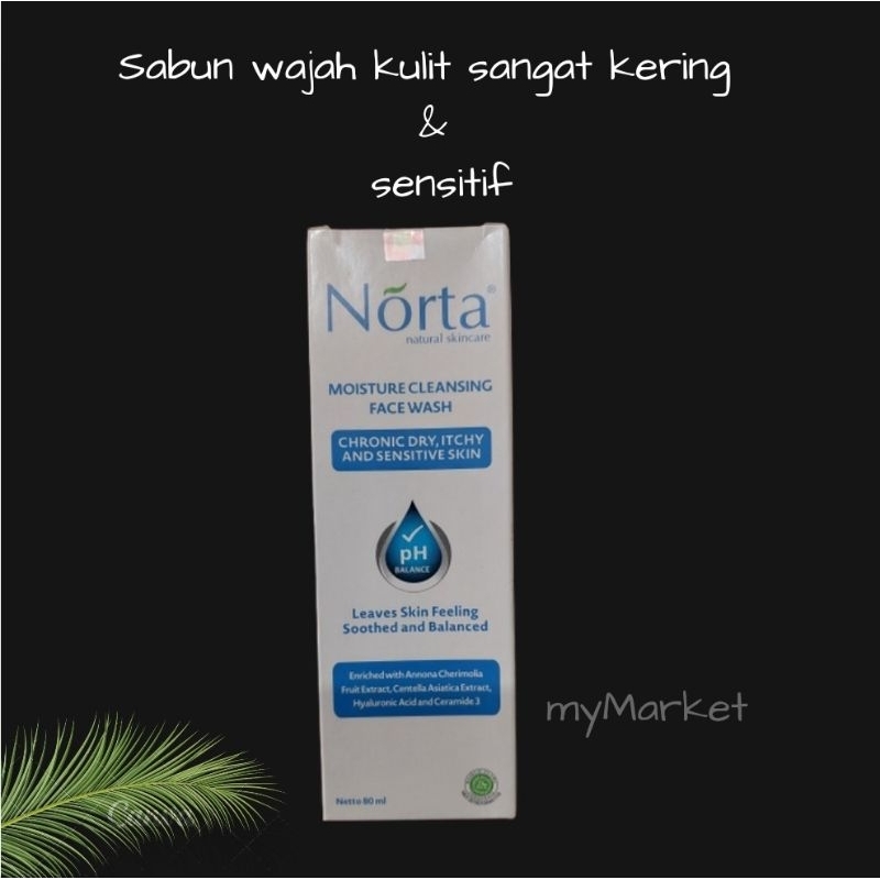 Jual NORTA MOISTURE CLEASING FACE WASH SABUN KULIT KERING | Shopee Indonesia