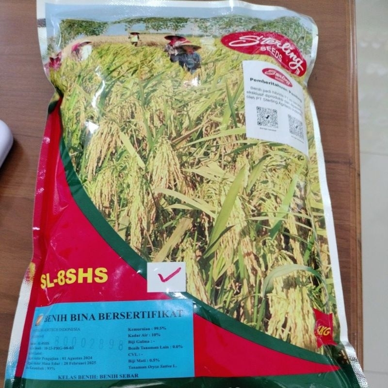 Jual benih padi STERLING SEEDS SL-8SHS 1kg exp februari 2025 | Shopee ...