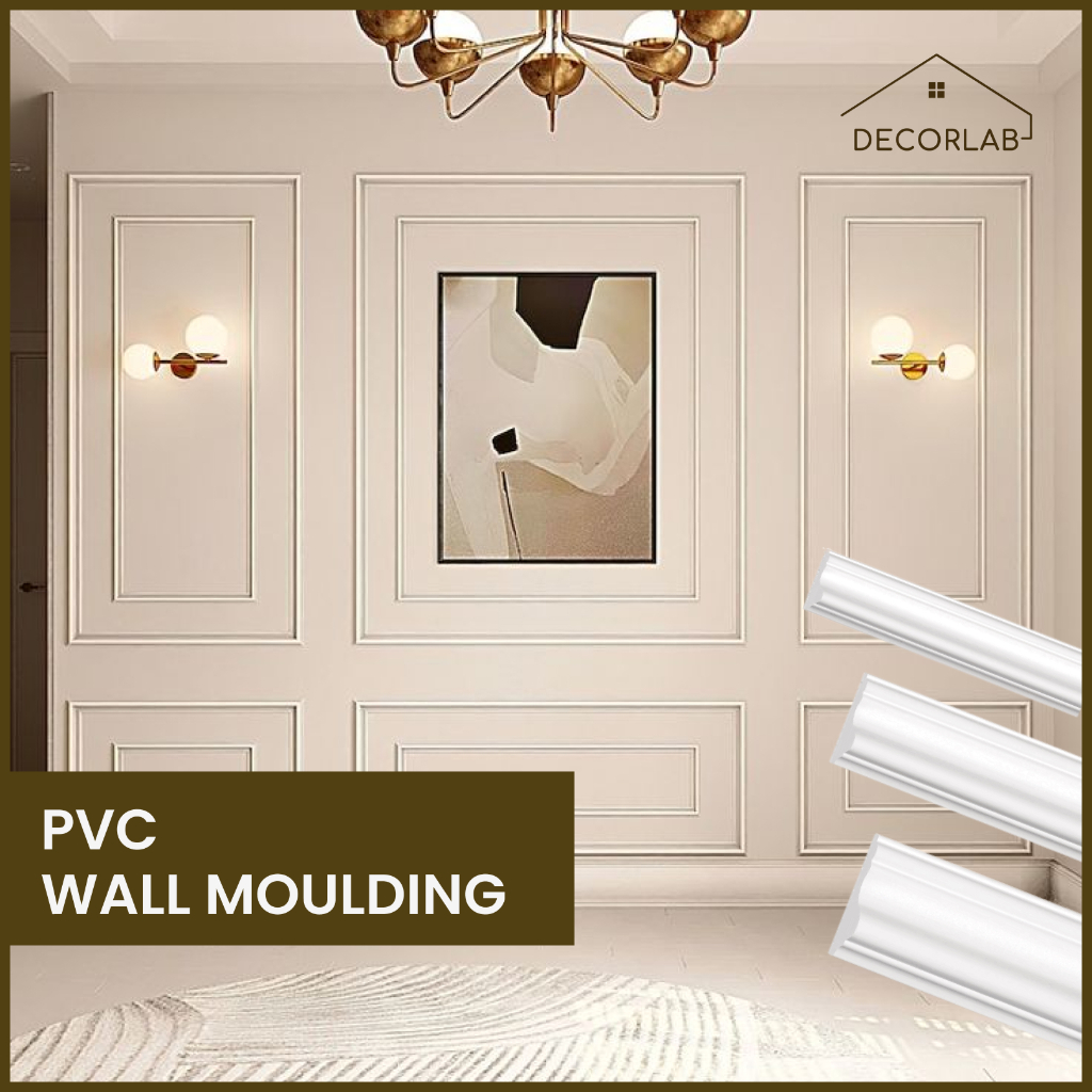 Jual Wall Moulding LAIV - Wall Moulding PVC Putih - List Dinding / Lis ...