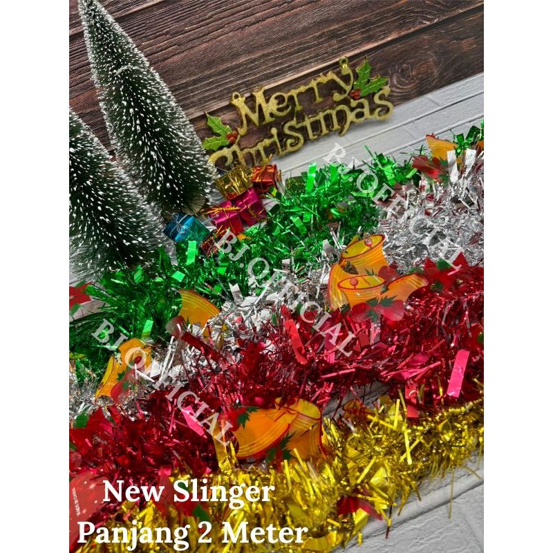 Jual SLINGER NATAL PANJANG 2 METER / BAHAN BERKUALITAS BAGUS / DEKORASI ...