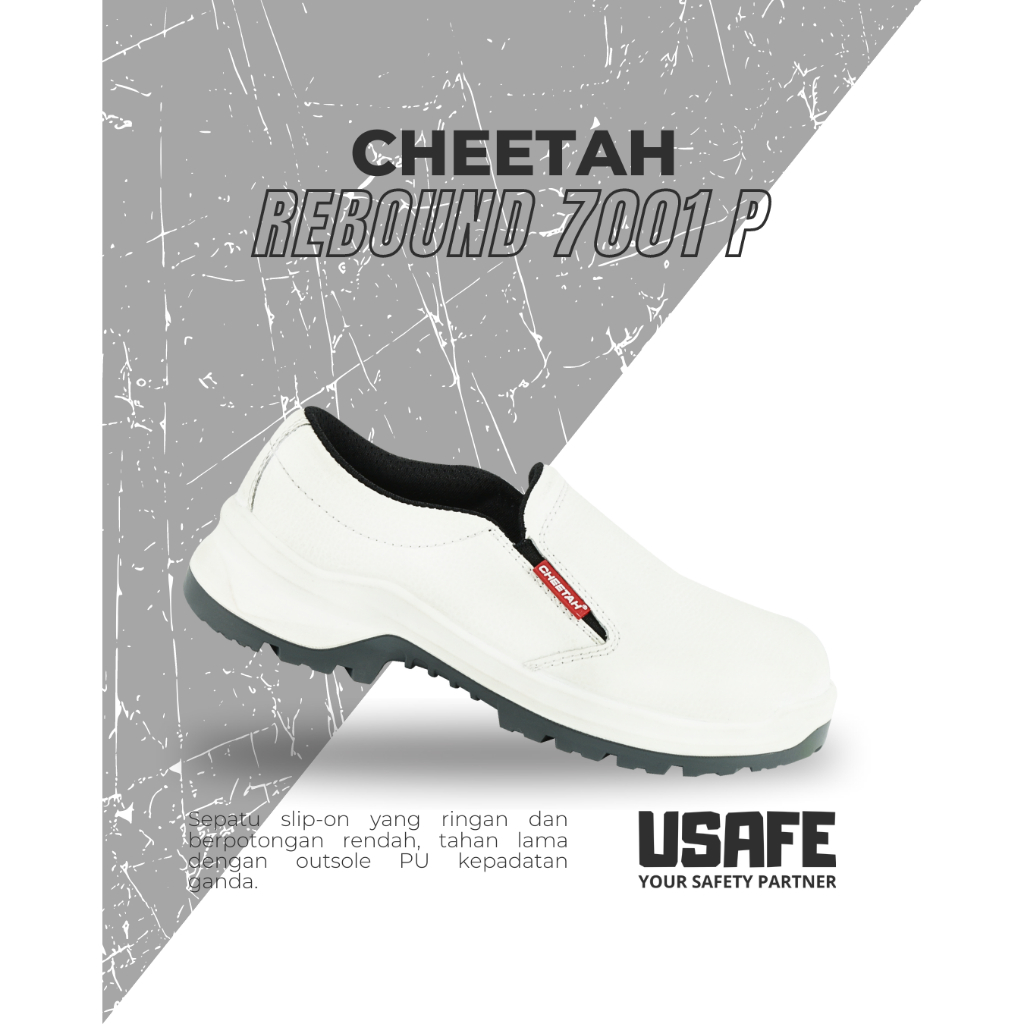 Jual ( GARANSI ) Sepatu Safety Putih Cheetah 7001P 7001 P rumah sakit ...