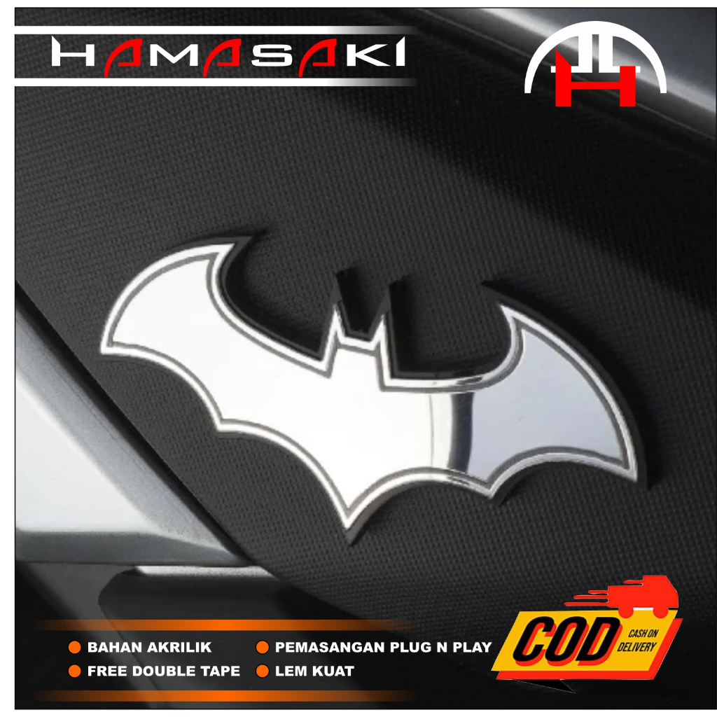 Jual 1PCS EMBLEM BATMAN LOGO BATMAN BUKAN STICKER ATAU STIKER MOTOR ...