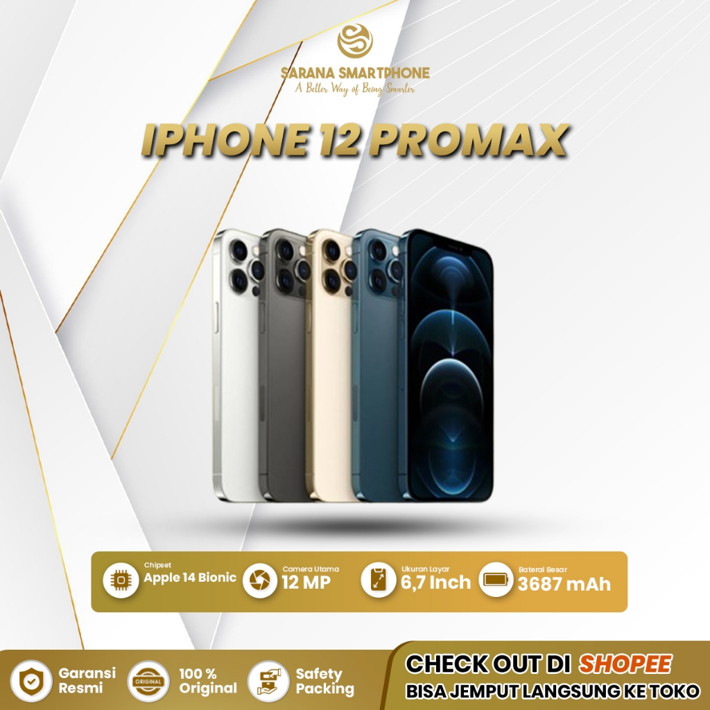 Jual Iphone 12 Promax 128 GB Second | Shopee Indonesia