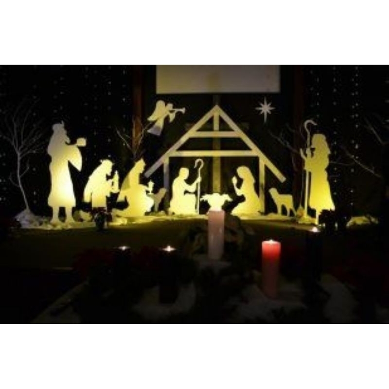 Jual Dekorasi Natal 2024/dekorasi panggung/hiasan natal/Hiasan Nativity ...