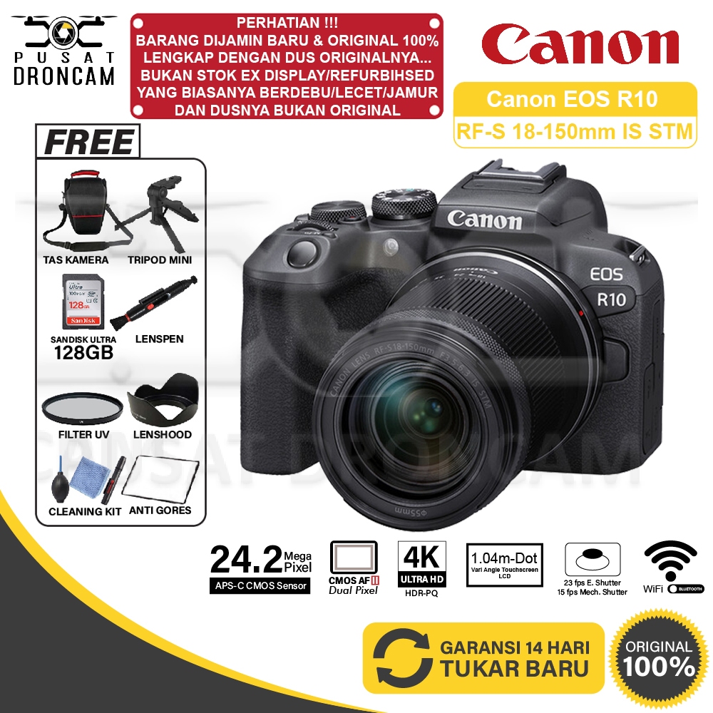 Jual Canon EOS R10 Kit 18-150mm IS STM Camera Mirrorless R 10 18-150mm ...