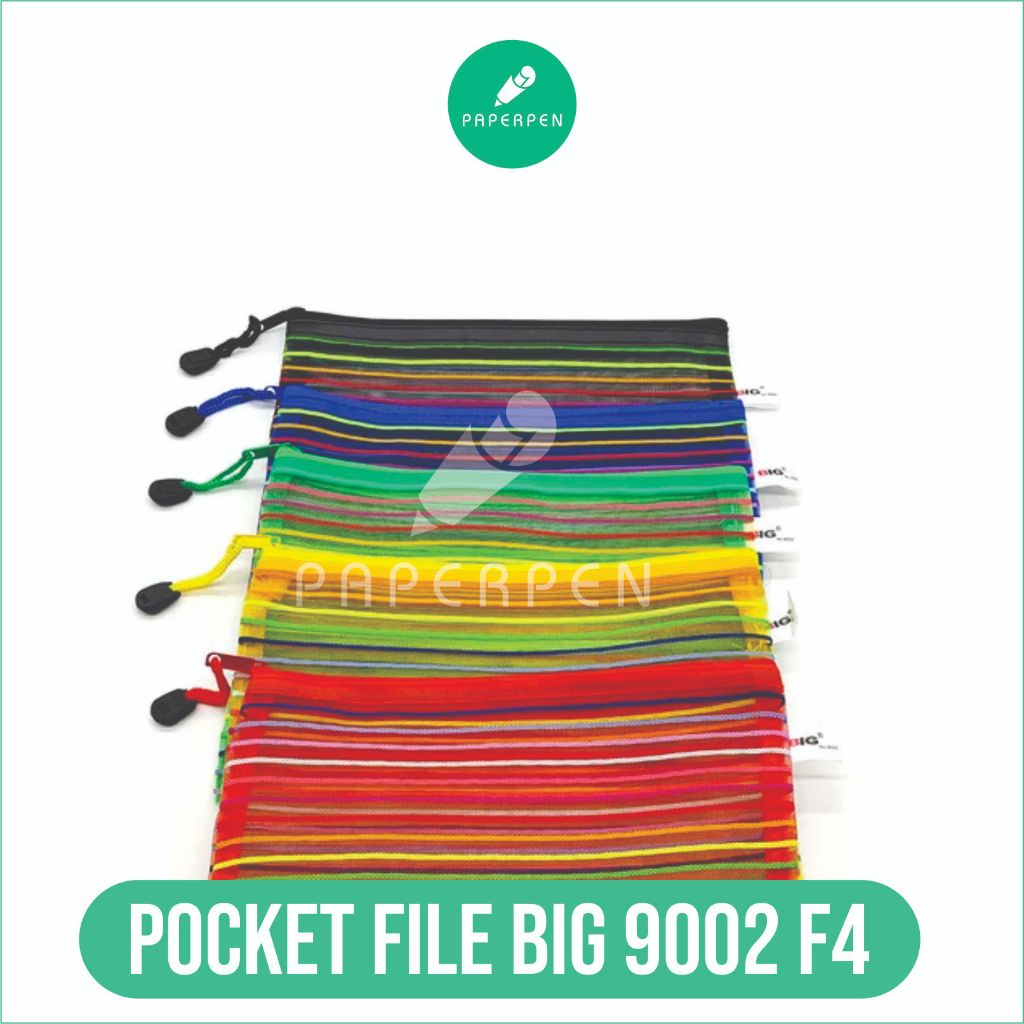Jual POCKET FILE BIG 9002 F4 (Warna Random) | Shopee Indonesia