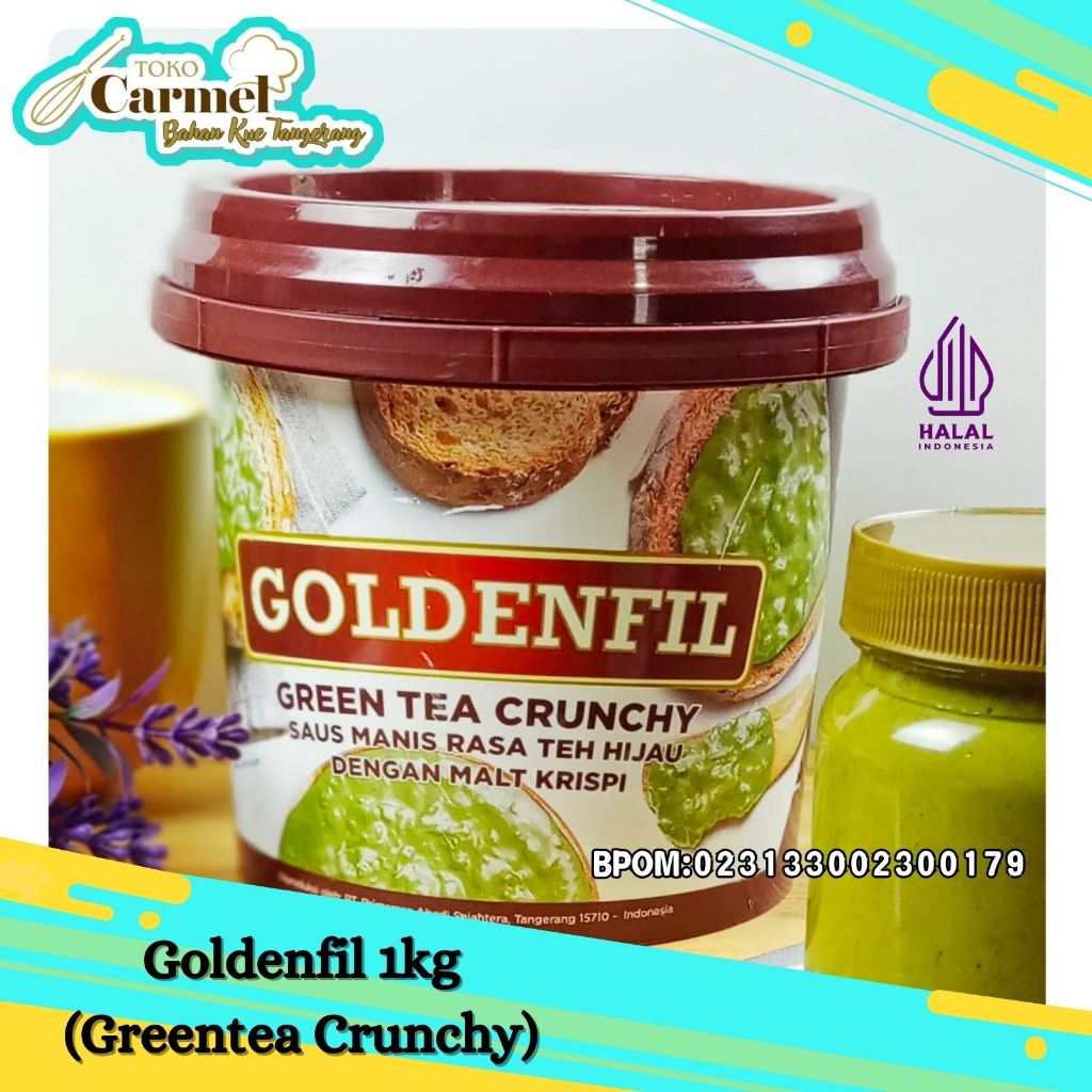 Jual Goldenfil Greentea Crunchy 1kg / Selai Matcha Green Tea | Shopee ...