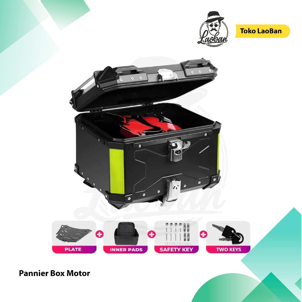 Jual TopBox Pannier Bracket Kotak Kunci Aluminium - Top Box Motor ...