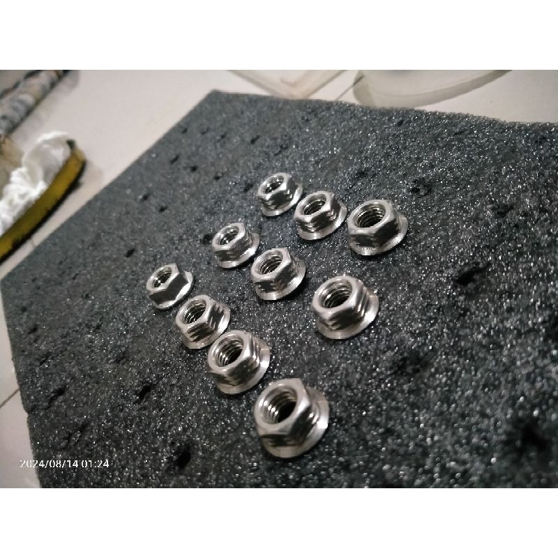 Jual mur 14 stainless mur sock belakang gl100 rxking spesial bebek ...