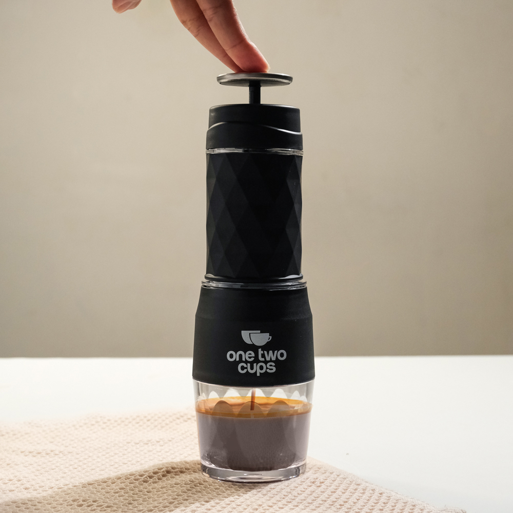 Jual One Two Cups Hand Press Mini Espresso Coffee Maker 3 in 1 20 Bar ...
