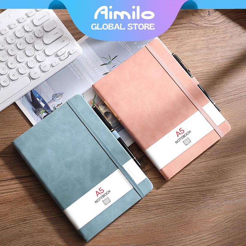 Jual Aimilo Notebook A5 Buku Catatan Aesthetic Buku Tulis Agenda Tali ...