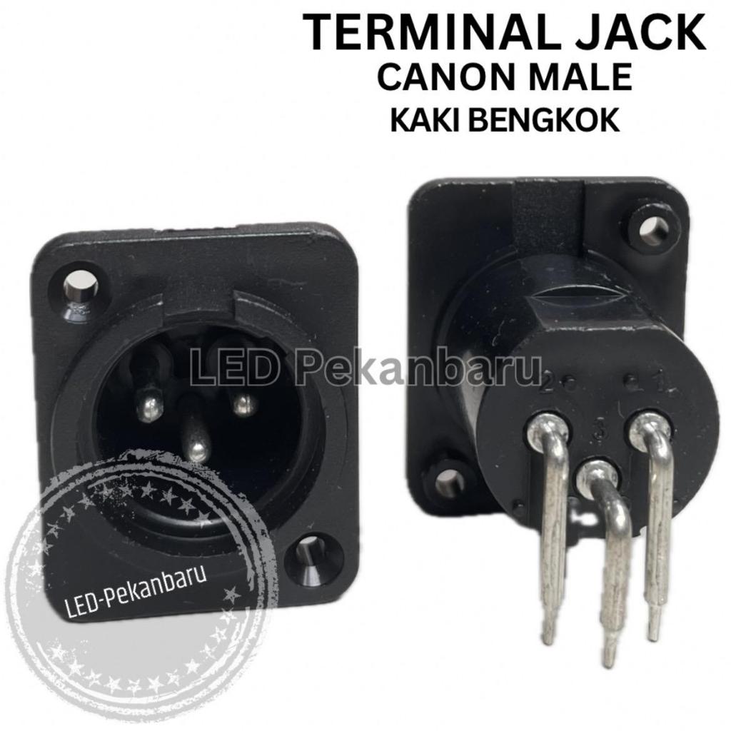 Jual TERMINAL JACK CANON XLR SOKET TEMPEL BODY MALE SOCKET KAKI BENGKOK ...