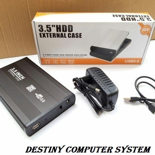 Jual Case HD / Casing HDD Harddisk 3,5" Sata External USB 2.0 ( PC ) | Shopee Indonesia