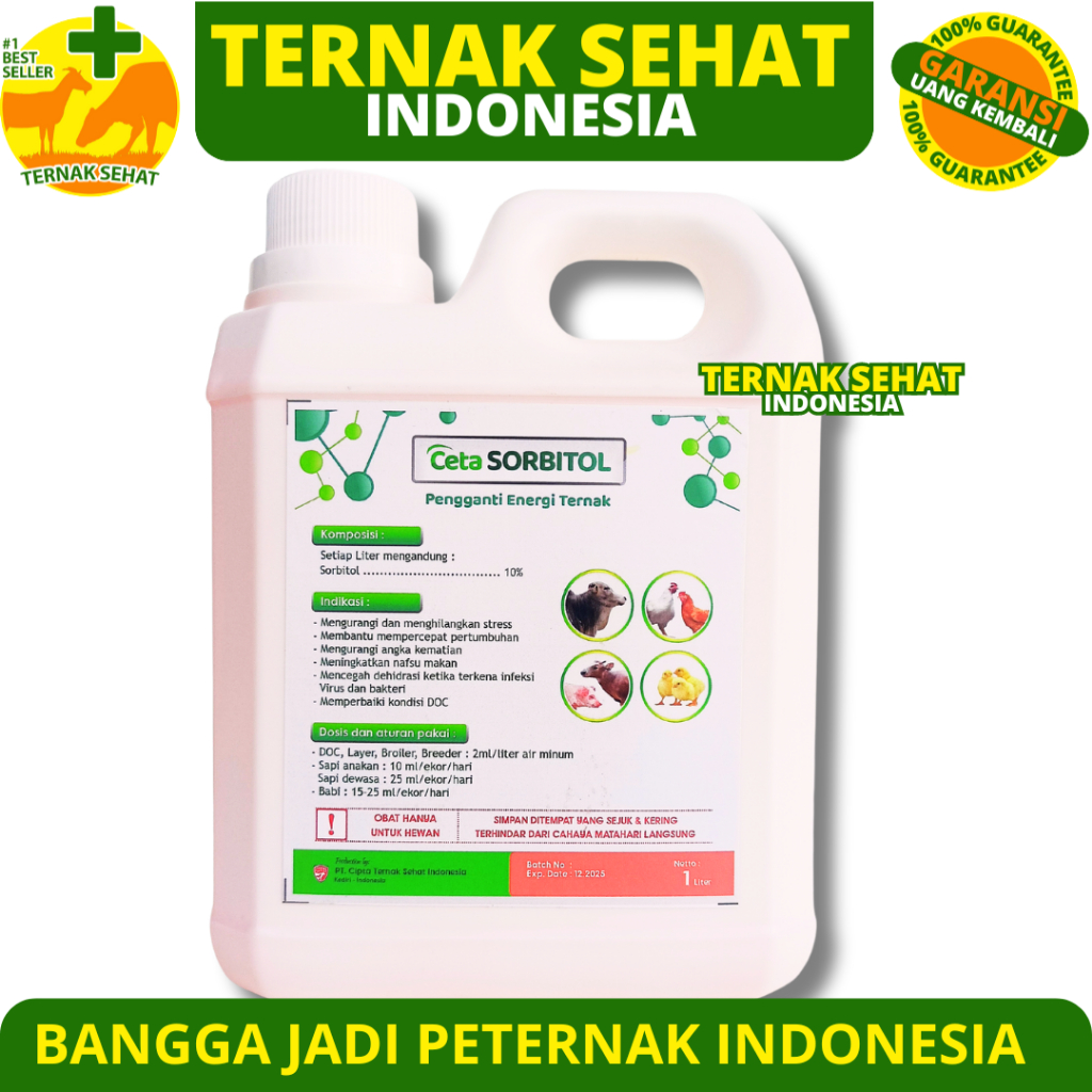 Jual CETA SORBITOL 1 LITER - Suplemen Penambah Energi dan Stamina ...
