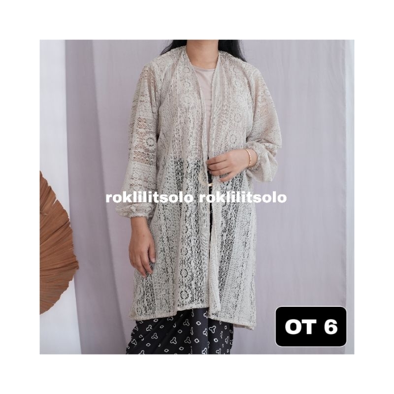 Jual outer cardigan brukat /outer kondangan | Shopee Indonesia