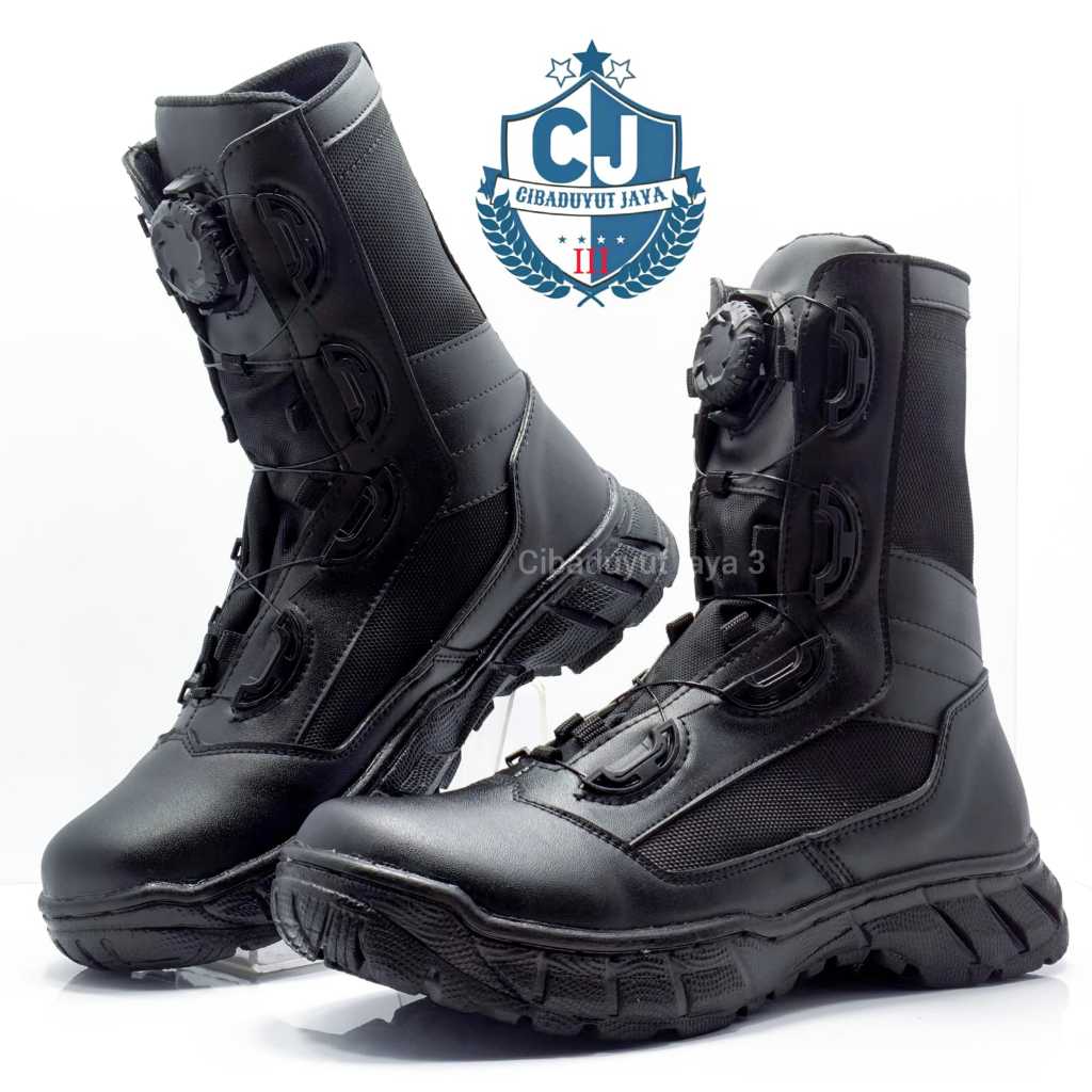 Jual SEPATU PDL TALI PUTAR TACTICAL JATAH POLRI PRIA HITAM PDL BOOTS ...