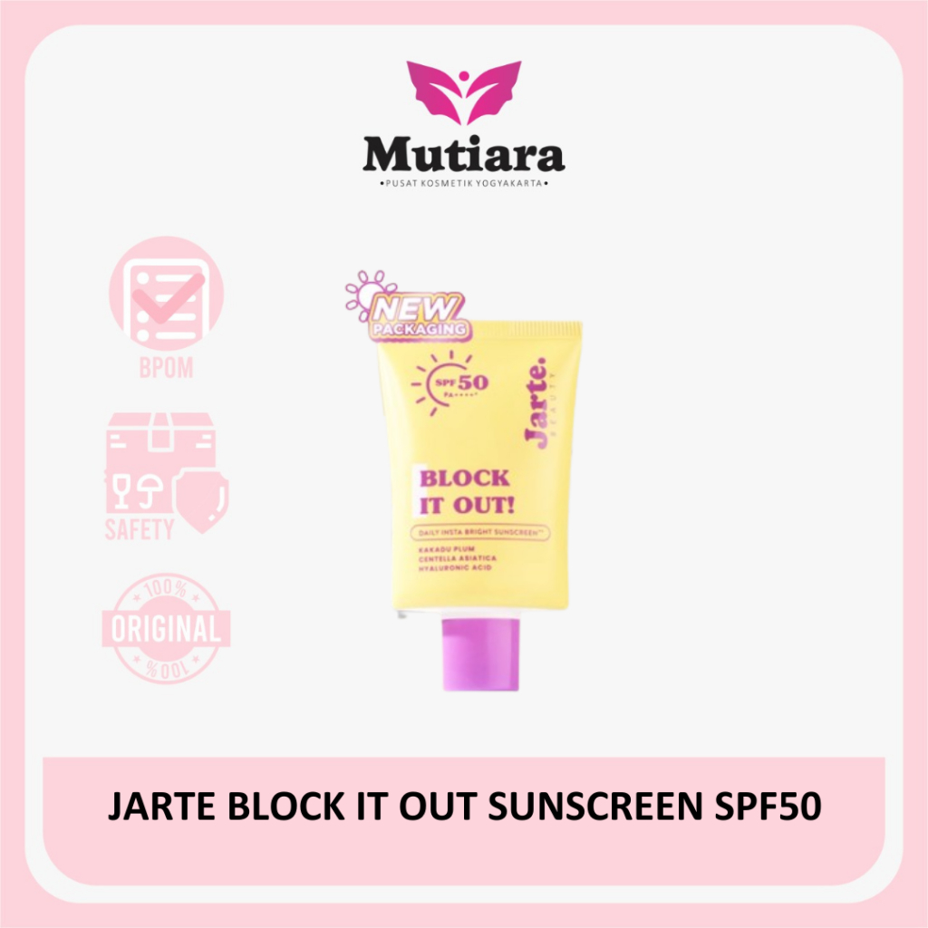 Jual JARTE BLOCK IT OUT SUNSCREEN SPF50 50ML | Shopee Indonesia