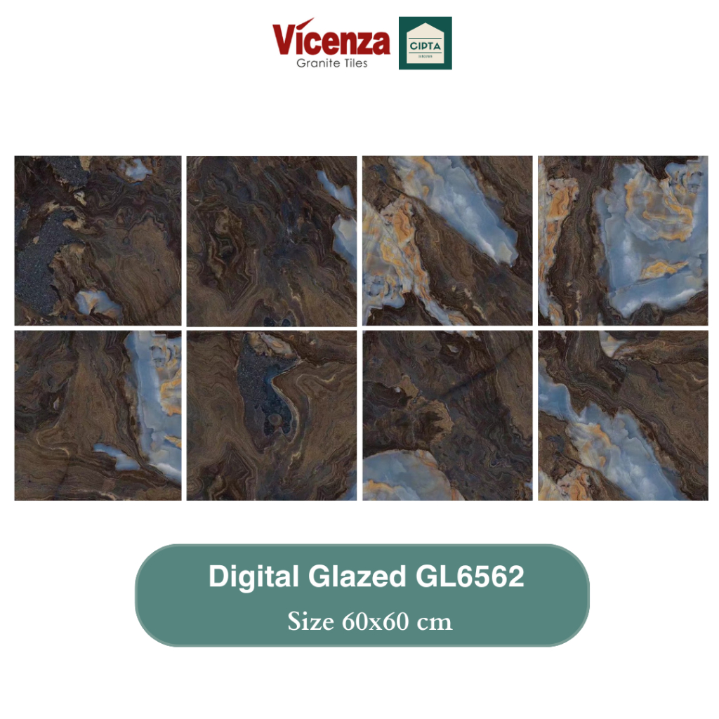 Jual Granit/ Granite Tile Vicenza 60x60cm GL6562 Digital Glazed Lantai ...