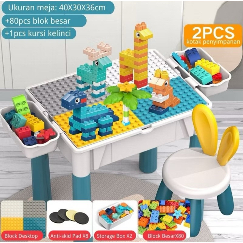 Jual JUMBO MEJA BLOCK PASIR PAUD TK BELAJAR PLAYGROUND MOTORIK ARENA ...