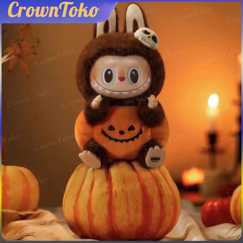 Jual LABUBU Hallowen Pumpkin The Monsters Gantungan Kunci Boneka Labubu ...