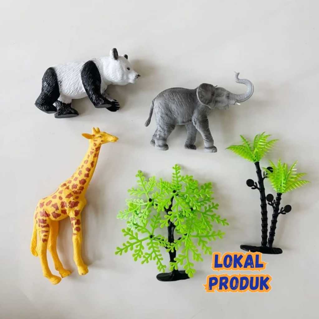 Jual Mainan Anak Koleksi Hewan Zoo The World Of Animals OCT 201 Isi 3 ...