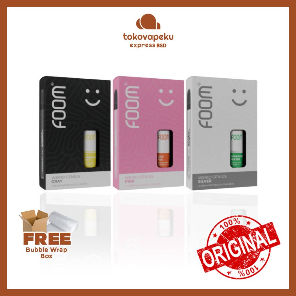 Jual FOOM POD X WEIRD GENIUS BUNDLING LIQUID SALTNIC 15ML FOOM POD ...