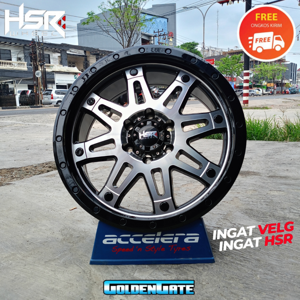 Jual Velg mobil r20 terbaru pcd 6x139,7 lebar 9 et24 hsr dakkar bisa untul Land cruiser, Pajero ...