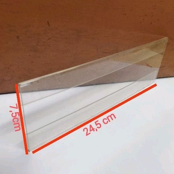 Jual Akrilik papan nama tempel uk 7,5x24,5cm tebal mm | Shopee Indonesia
