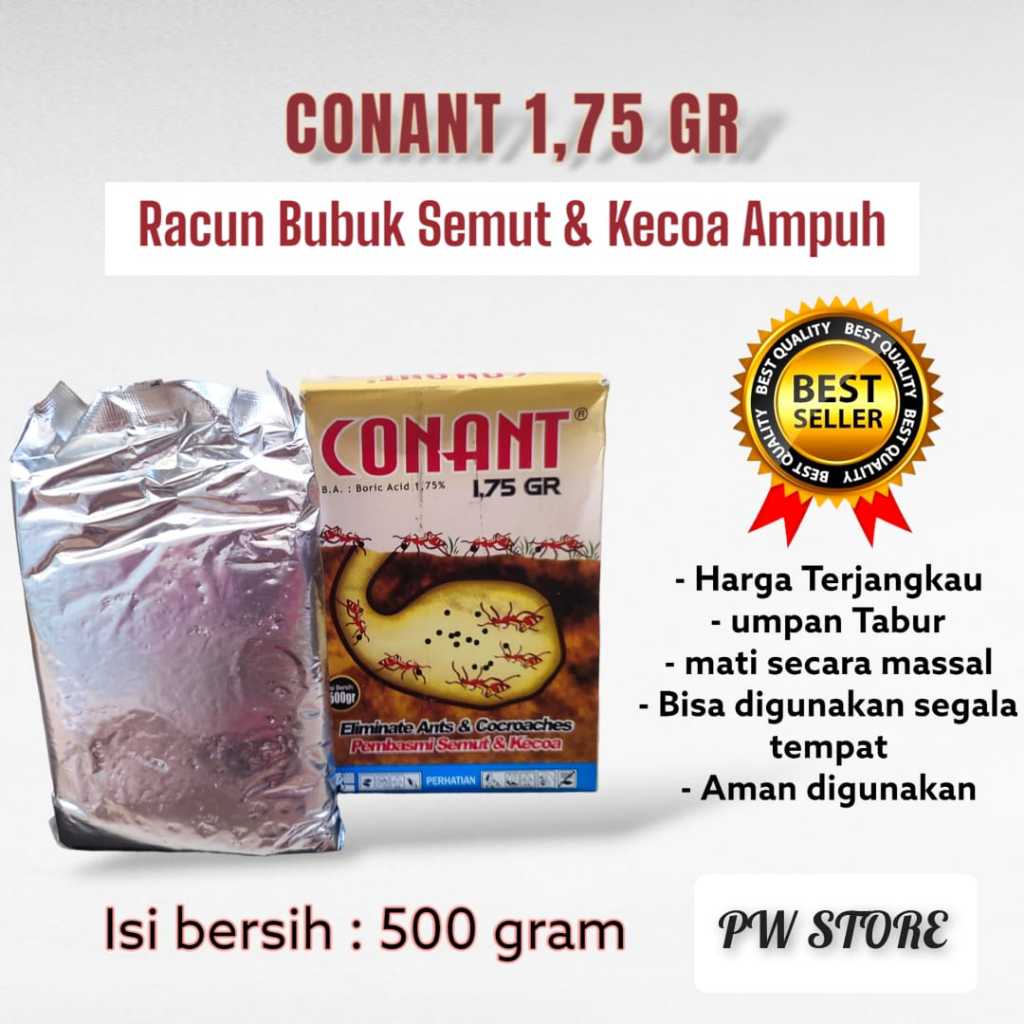 Jual Conant 1,75 GR - RACUN BUBUK BASMI SEMUT KECOA AMPUH 500gram ...