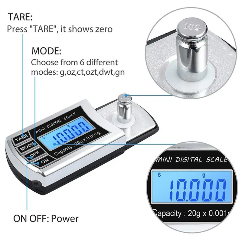 Jual Timbangan Digital 0.001g Miligram Akurasi 0.001 gram Obat Mg ...