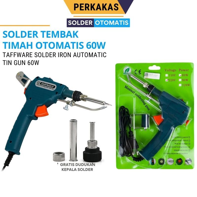 Jual Taffware Solder Iron Automatic Tin Gun 60W - GT10 Solder Listrik ...
