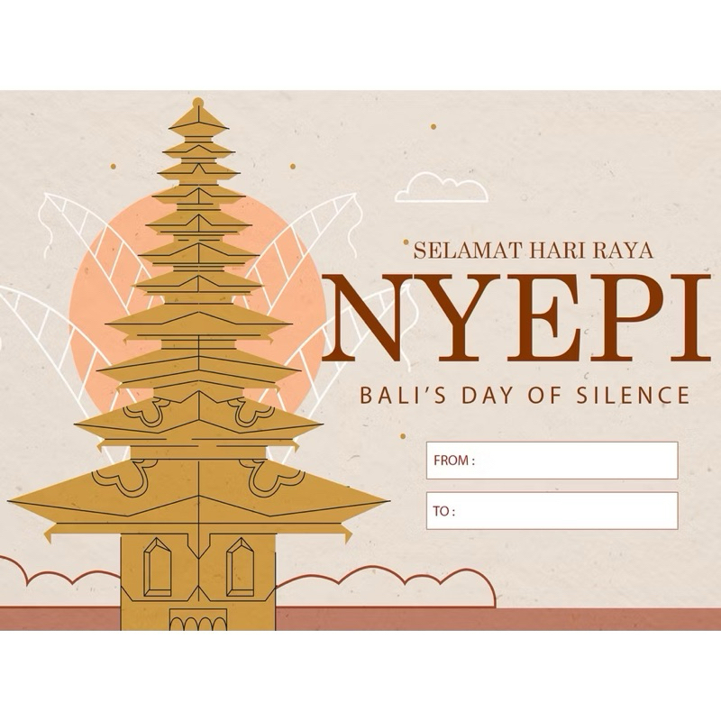 Jual GREETING CARD NYEPI READY STOCK KARTU UCAPAN NYEPI | Shopee Indonesia