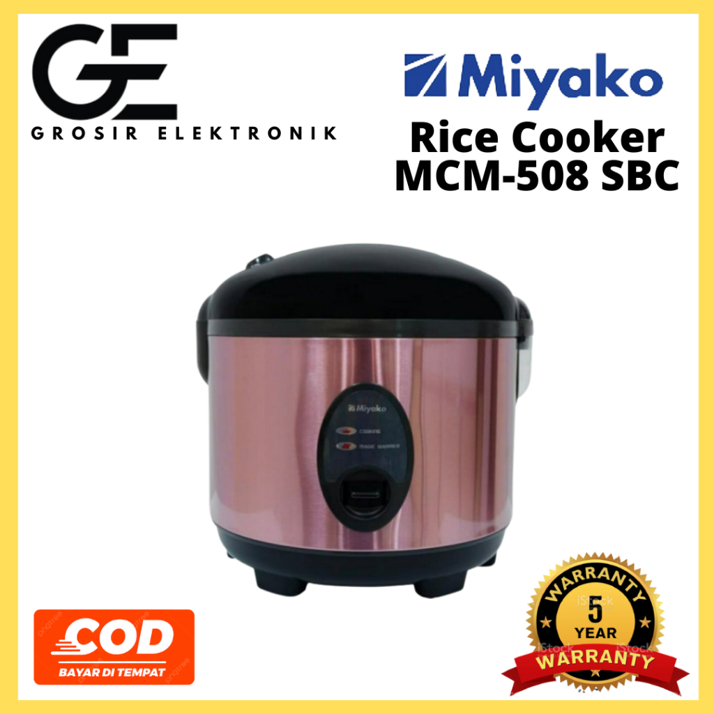 Jual Magic Com / Rice Cooker Miyako MCM-508 SBC | Shopee Indonesia