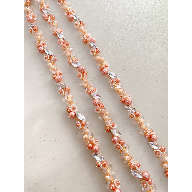 Jual Renda Payet instan ( Peach / Orange / teracota / salem /bata ...