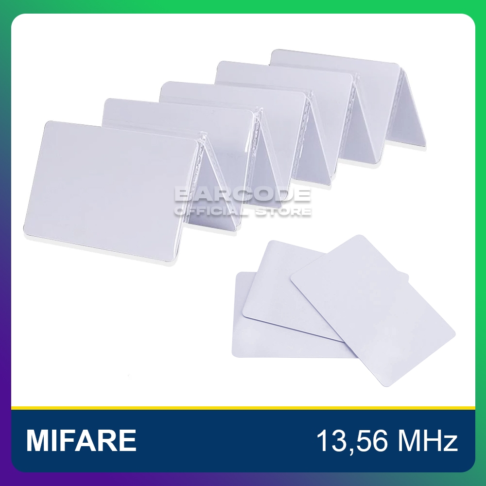 Jual Kartu PVC Mifare 13,56MHz Smart Card 1K Standart 13.56MHz Blank ...