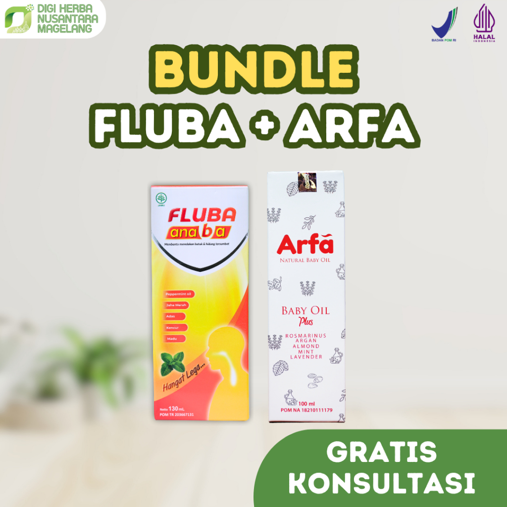 Jual PAKET BUNDLE Fluba anaba 1 box + Arfa Baby oil 1 box | Obat batuk ...