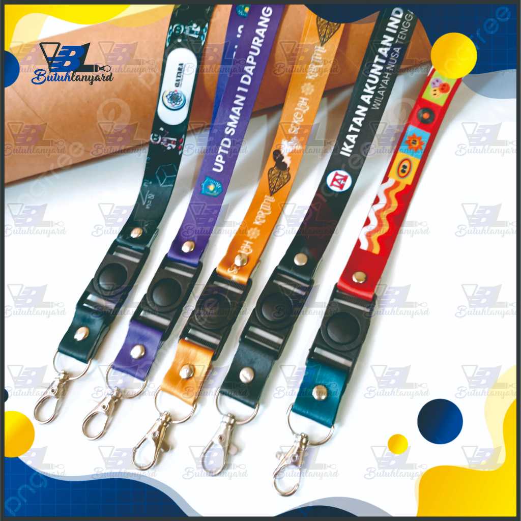 Jual PROMO CUSTOM TALI LANYARD ID CARD PRINTING SUBLIM 2 CM 1 SISI ...