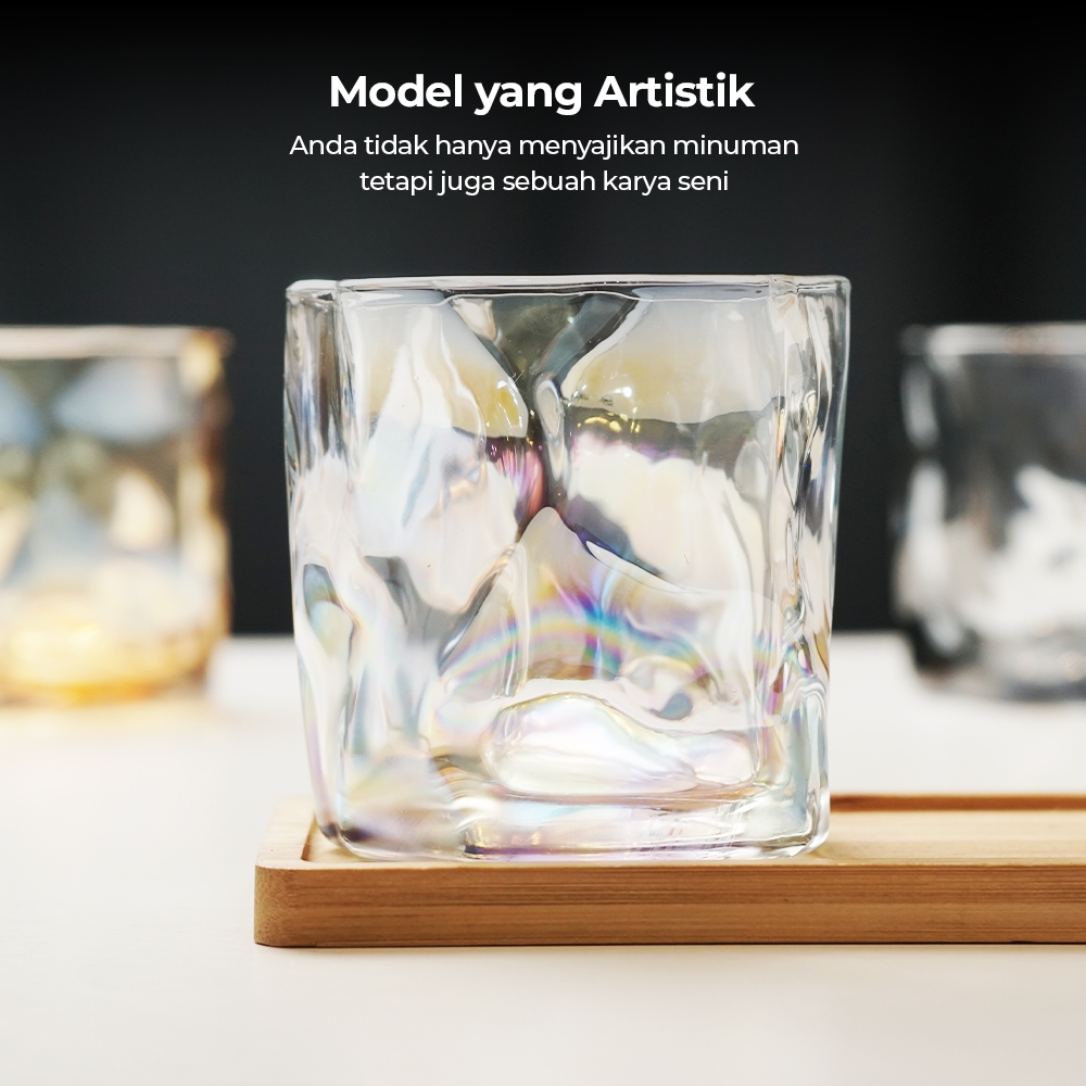 Jual One Two Cups Gelas Whisky Japanese Yamazaki Style Rock Glass 190ml - L200 - Multi-Color ...