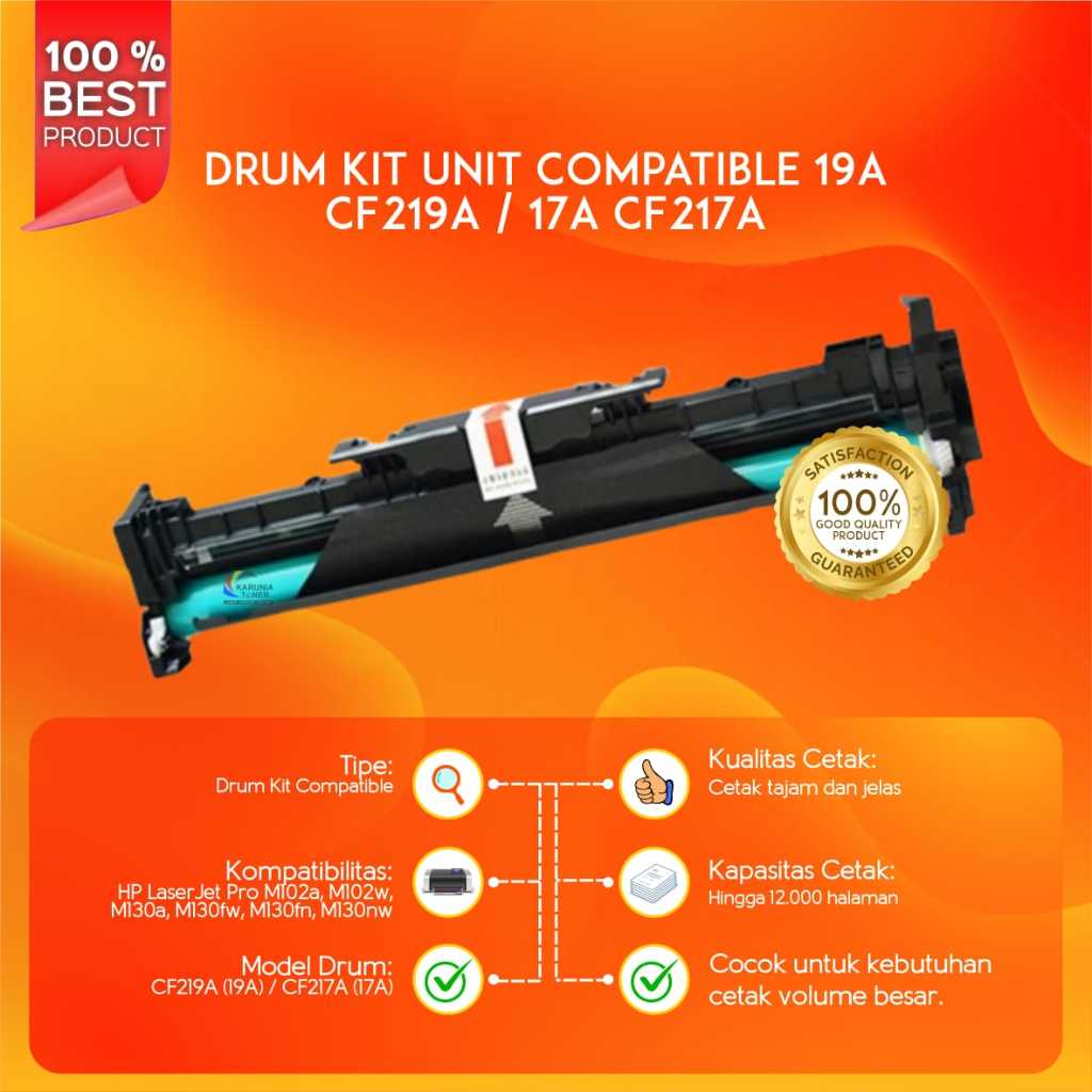 Jual Drum Unit Compatible Printer HP LaserJet 17A CF217A 19A CF219A ...