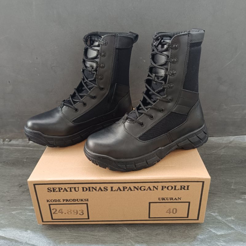 Jual Sepatu PDL Hitam Jatah POLRI Tahun 2024 / Sepatu PDL Jatah Polri ...