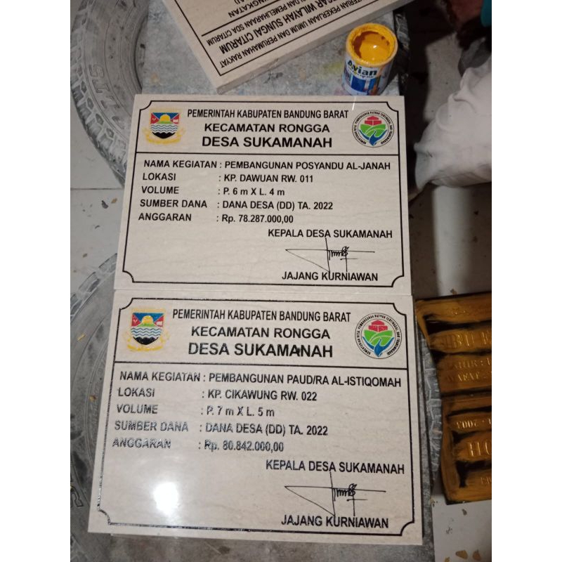 Jual PRASASTI PLAKAT PERESMIAN BATU MARMER UK 30X40 ( CUSTOM ) | Shopee ...