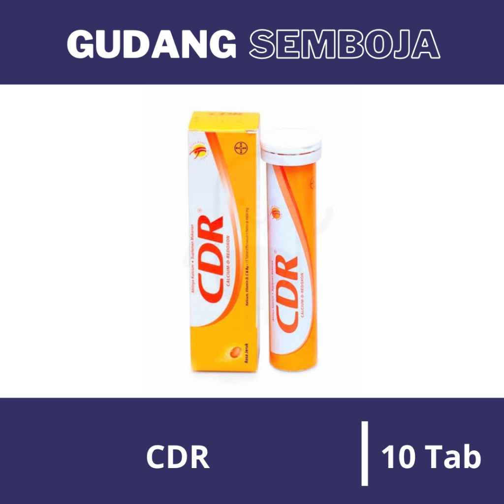 Jual CDR 10 Tablet Effervescent / Suplemen Kalsium Multivitamin ...